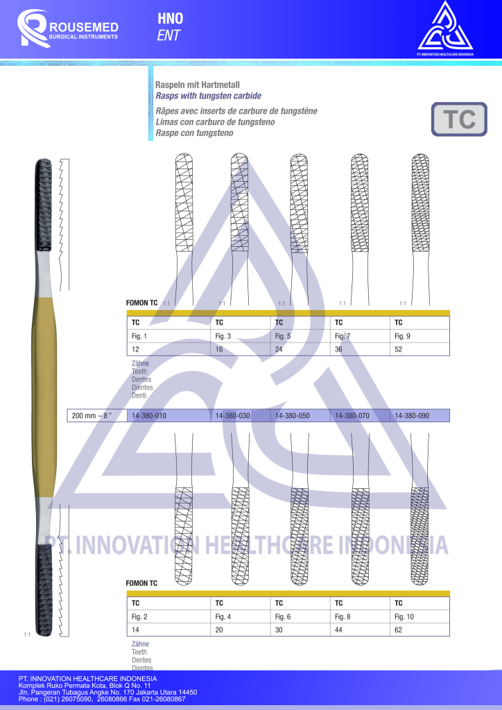 Rasps with tungsten carbide - www.innovationindo.com